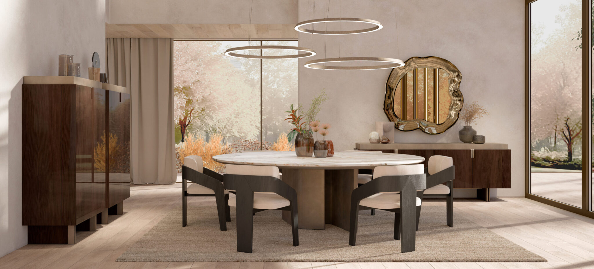 Round Dining Table New Mood - Malerba