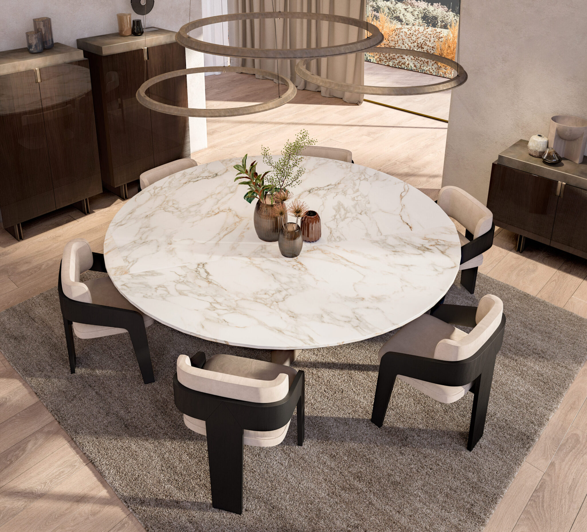 Round Dining Table New Mood - Malerba